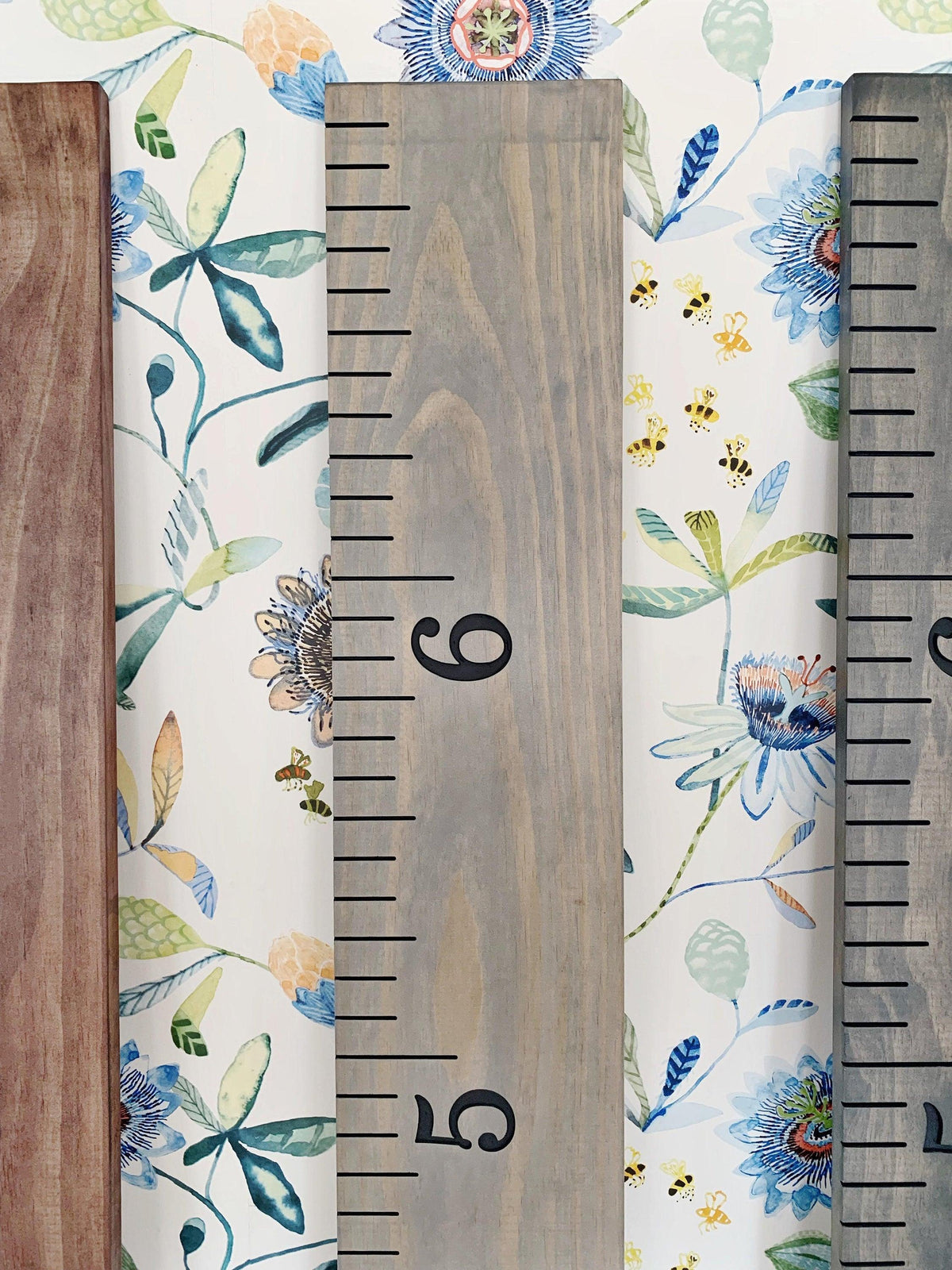 Handmade Wooden Growth Chart |Growth Chart Classic Gray| Half Pint Ink
